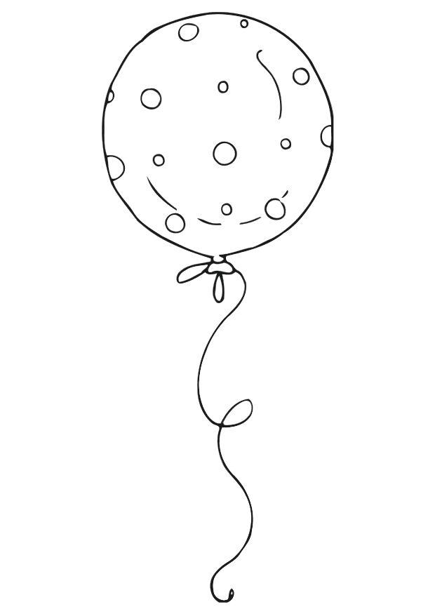 Målarbild av ballong – Skriv Ut Gratis Bilder – Bild 12538