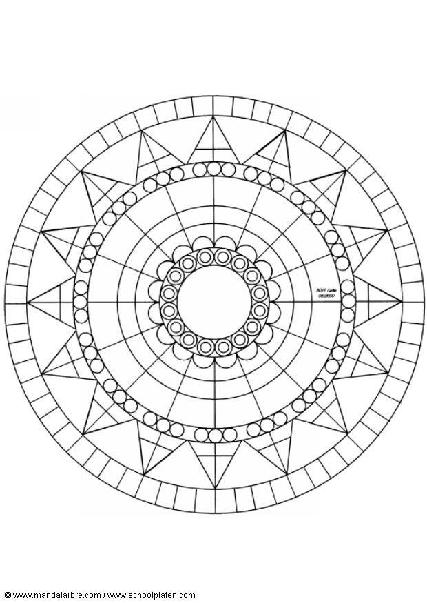 Målarbild av mandala-1502x – Skriv Ut Gratis Bilder – Bild 4497